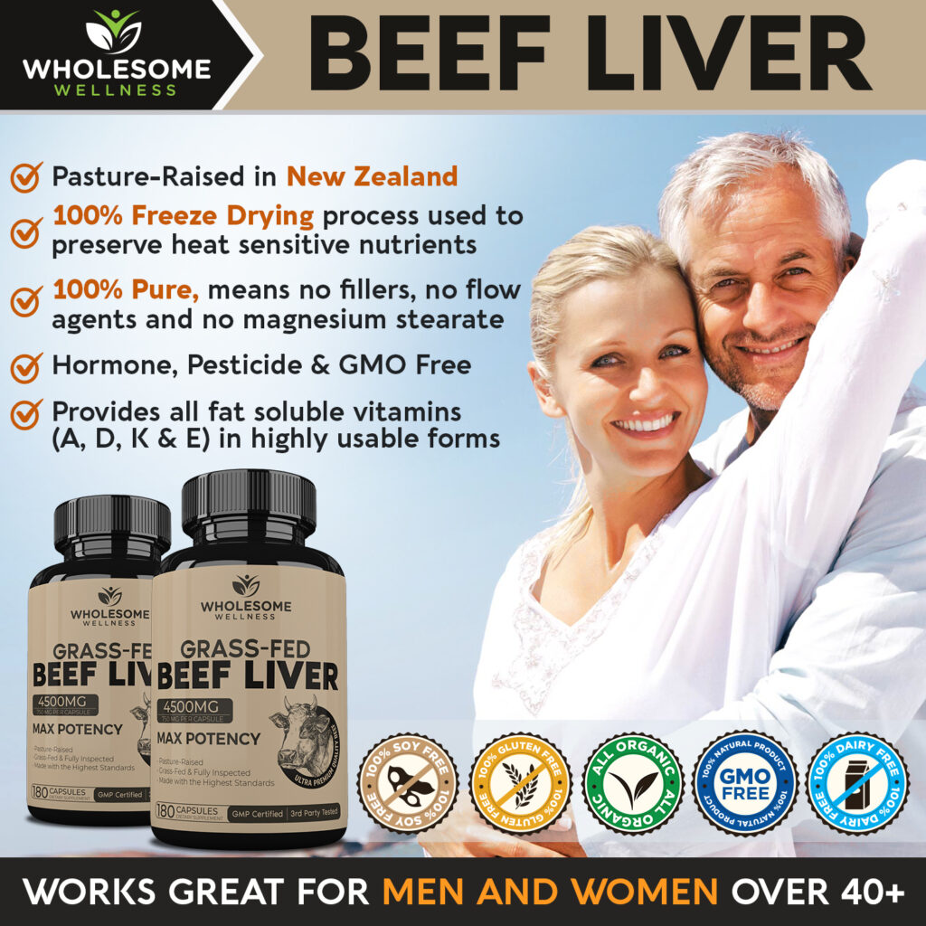 Grass Fed Beef Liver Capsules - Wholesome Wellness