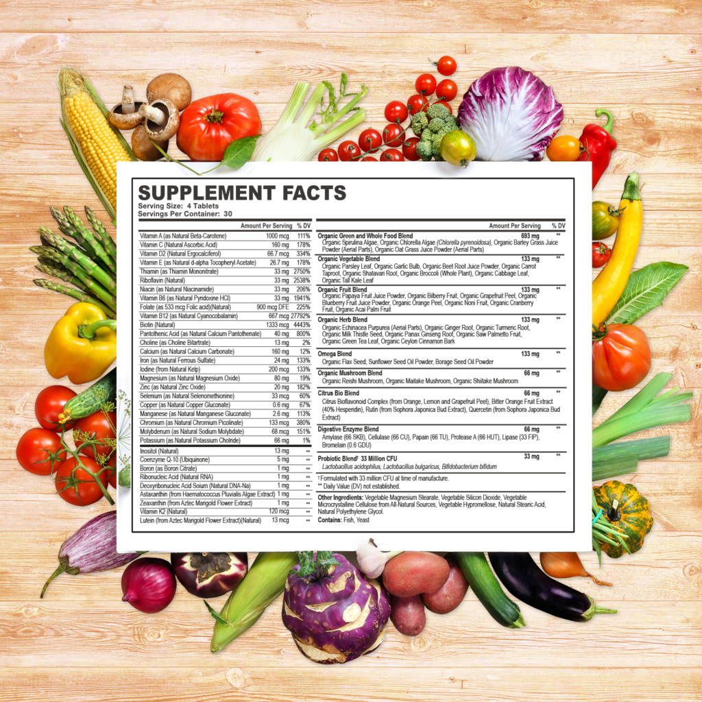 Whole Food Multivitamin for Women Made With Organic & Natural Fruits ...