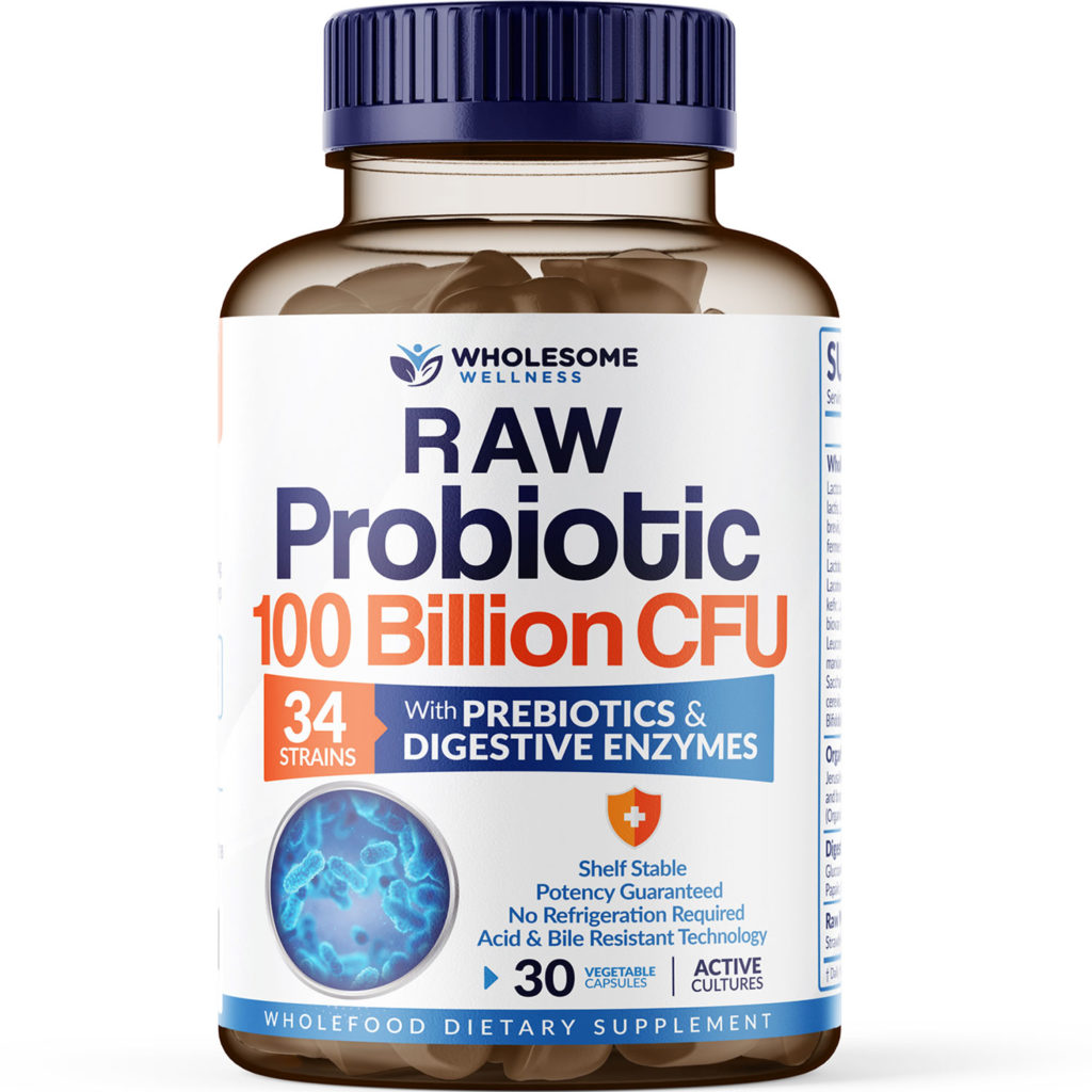 Organic Probiotics 100 Billion CFU Wholesome Wellness Organic Probiotics 100 Billion CFU Wholesome Wellness