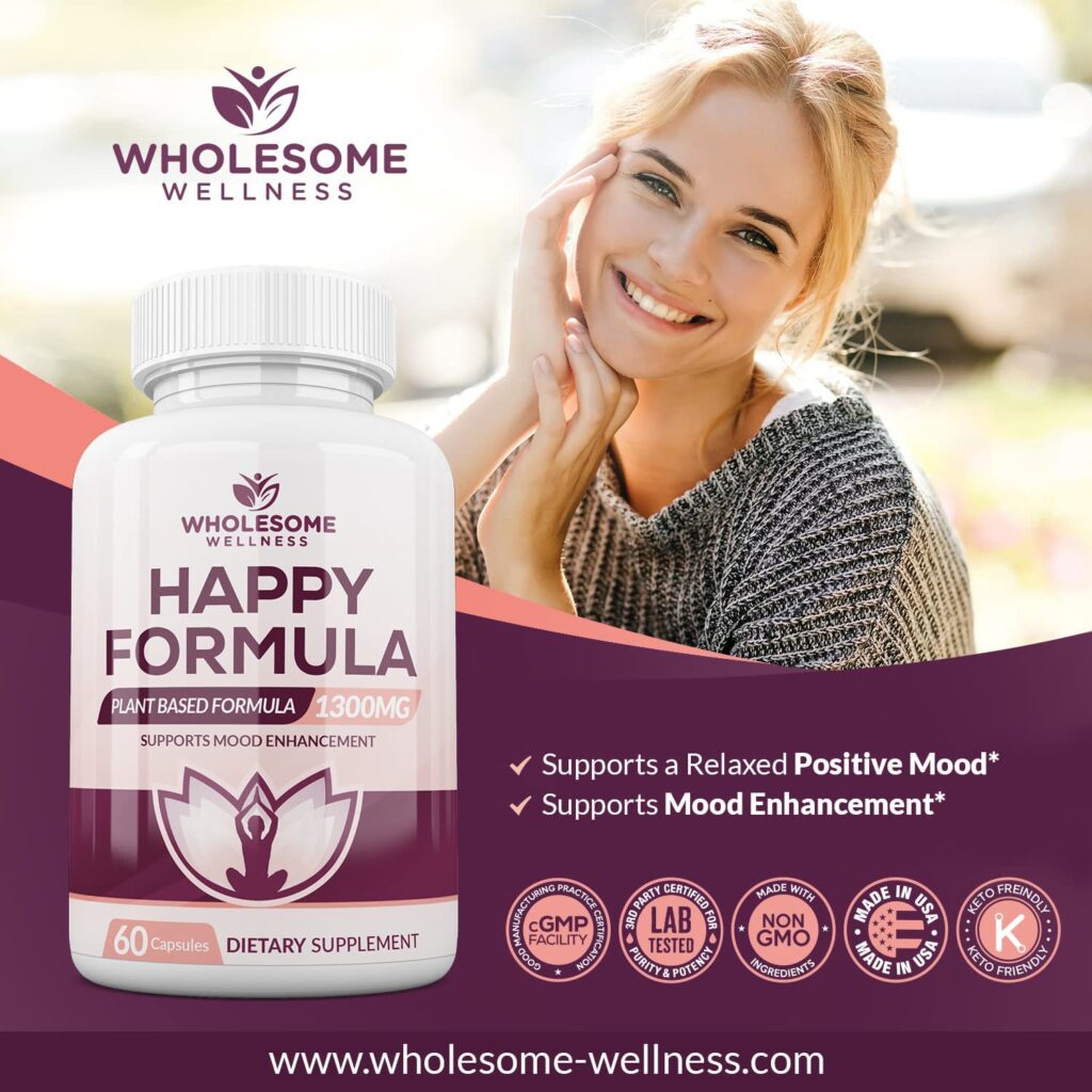 Happy Pills - Mood & Stress Support - Wholesome Wellness